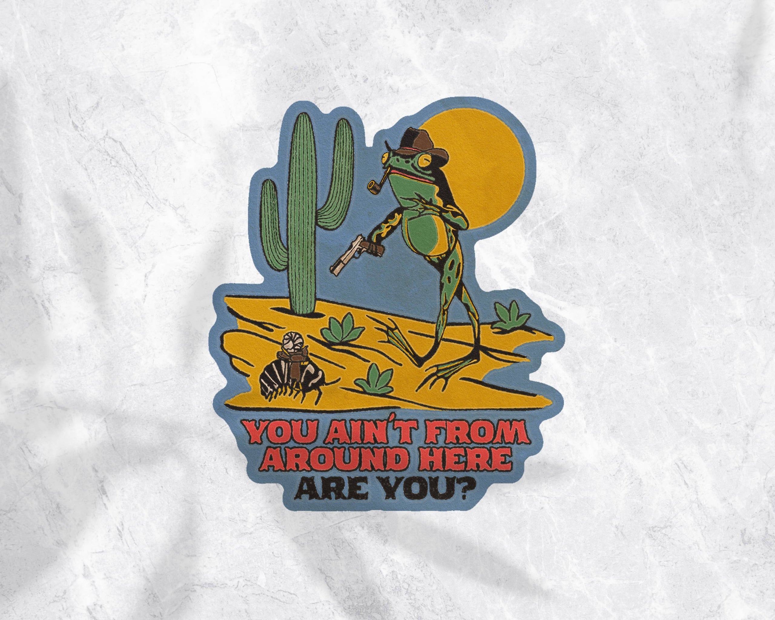 Toad Cowboy Sticker | The Crow's Nest